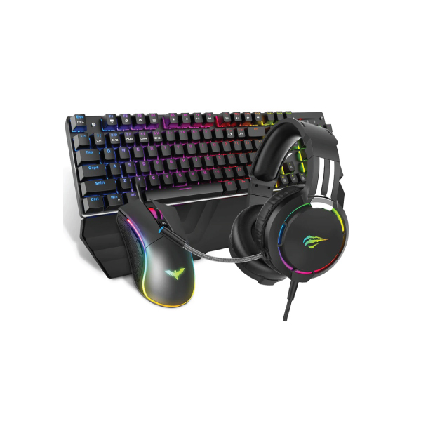 HAVIT KB380L Gaming Wired RGB Mechanical Keyboard, Mouse & RGB ...