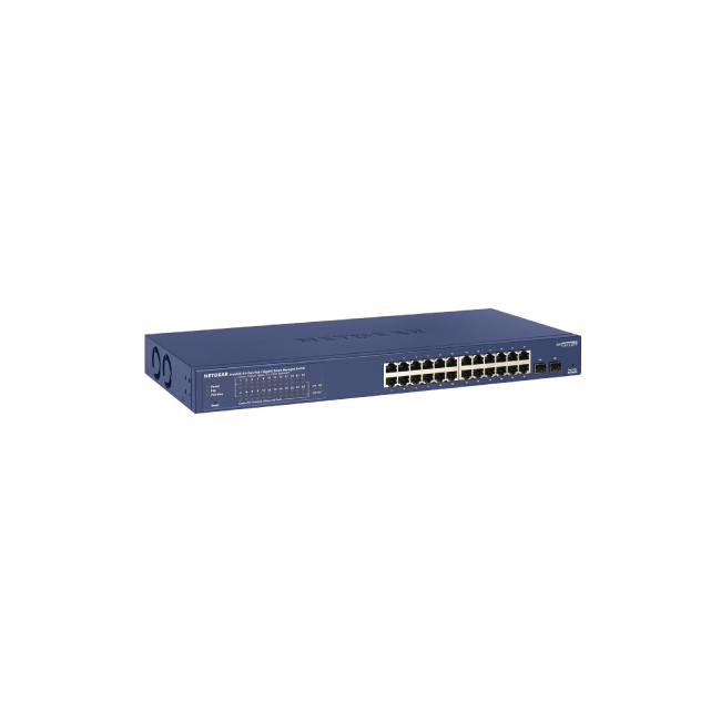 NETGEAR GS724TP 24-PORT GIGABIT SMART PoE SWITCH W/2-SFP