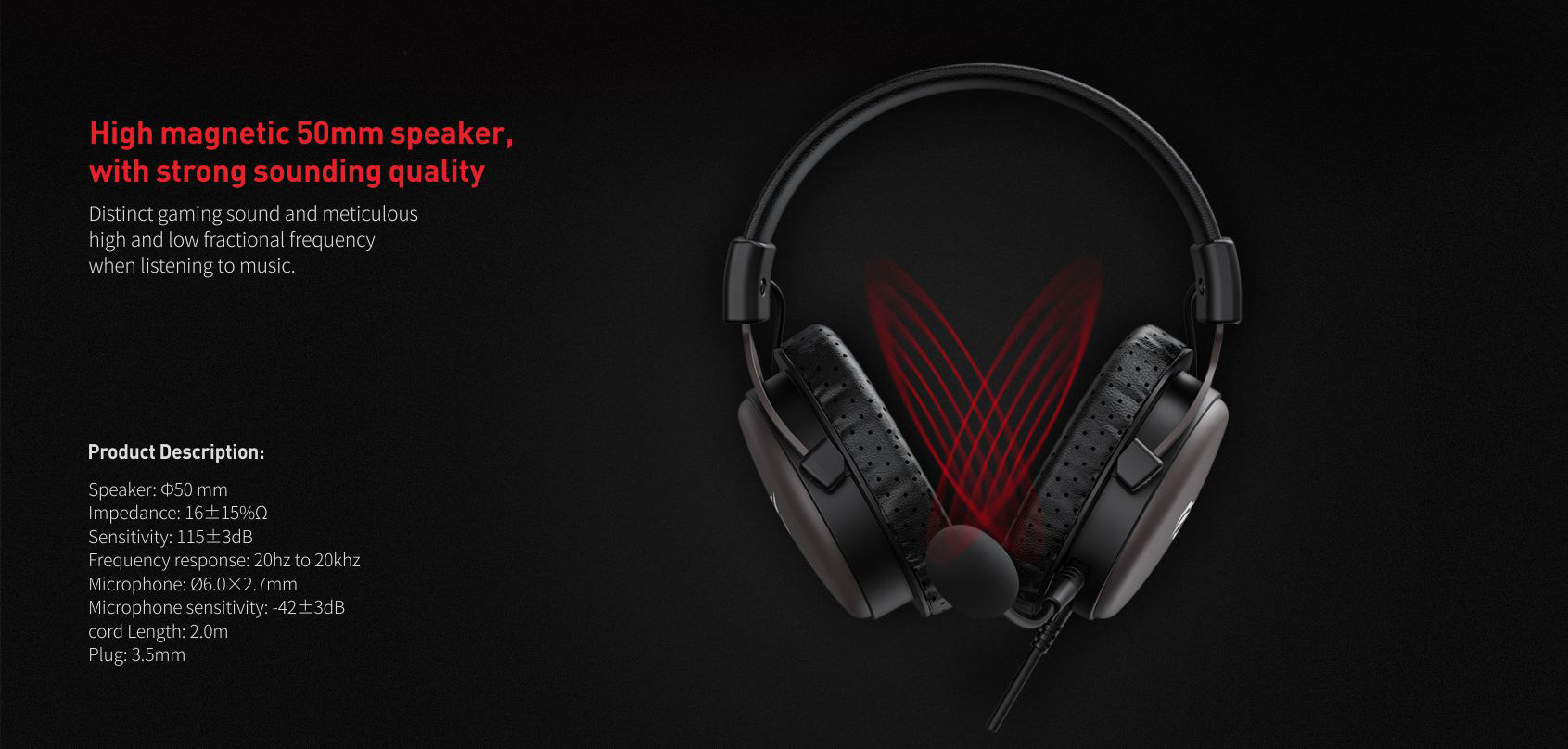 HAVIT H2015d GAMENOTE 3.5MM AUDIO JACK+USB GAMING HEADPHONE WITH MIC