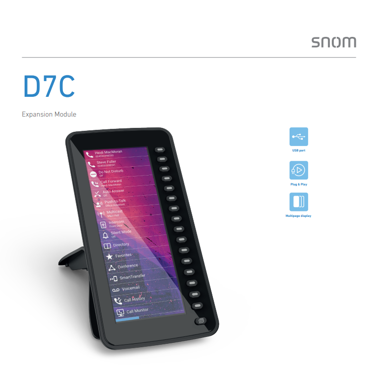 Snom D7 Colour Expansion Module