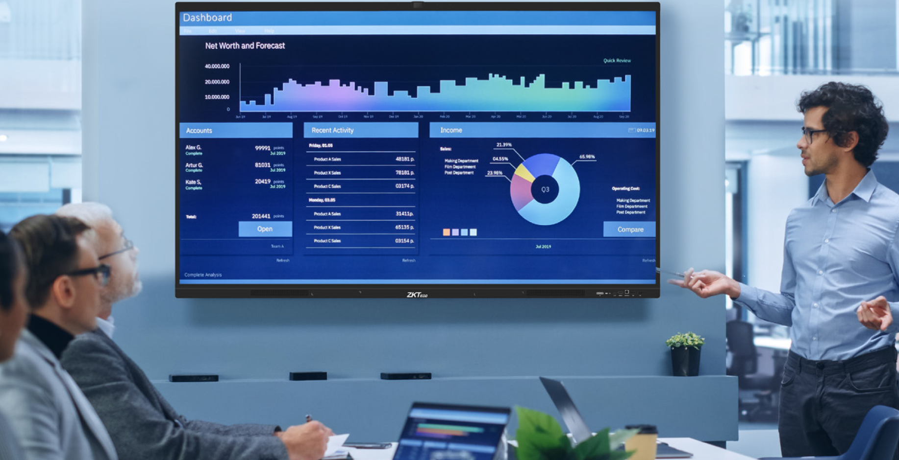 ZKTeco ZK-IWB86BP Interactive Digital Board