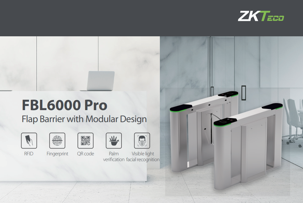 ZKTeco FBL6000 Pro Flap Barrier