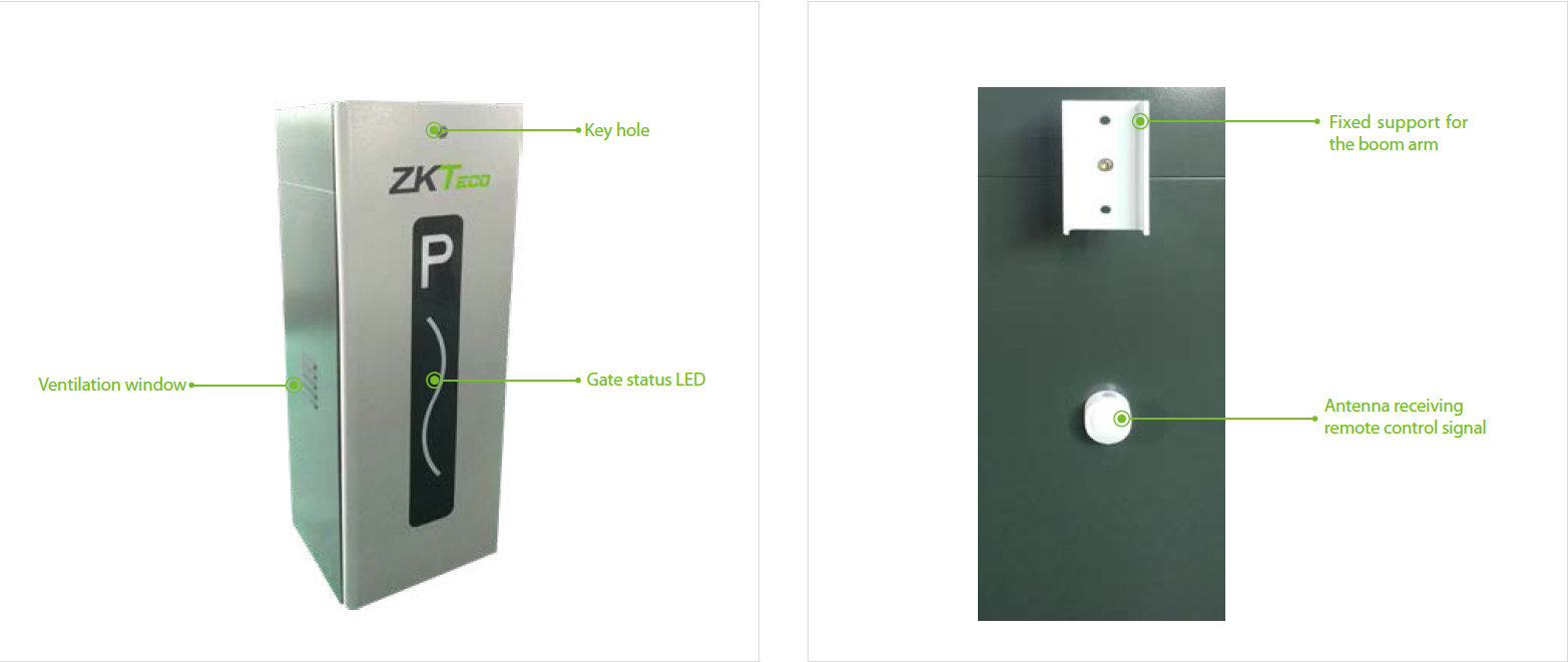 ZKTeco CMP200 4.5 Meter Parking Barrier (Left/Right)
