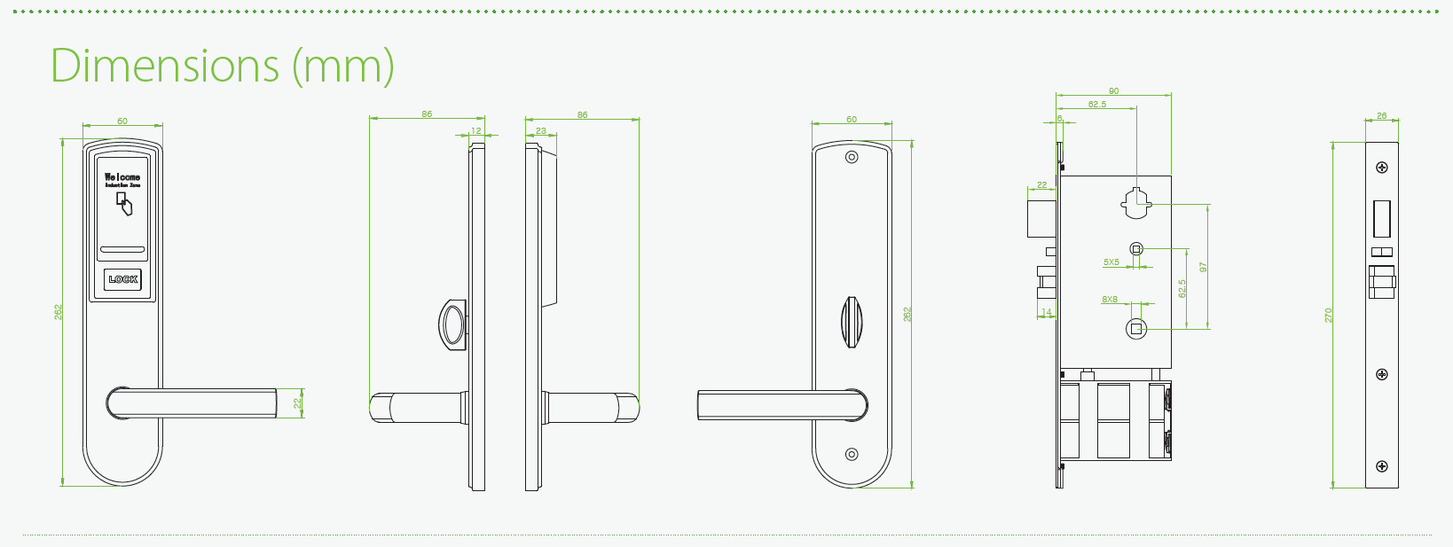 ZKTeco LH3000 RFID Hotel Lock