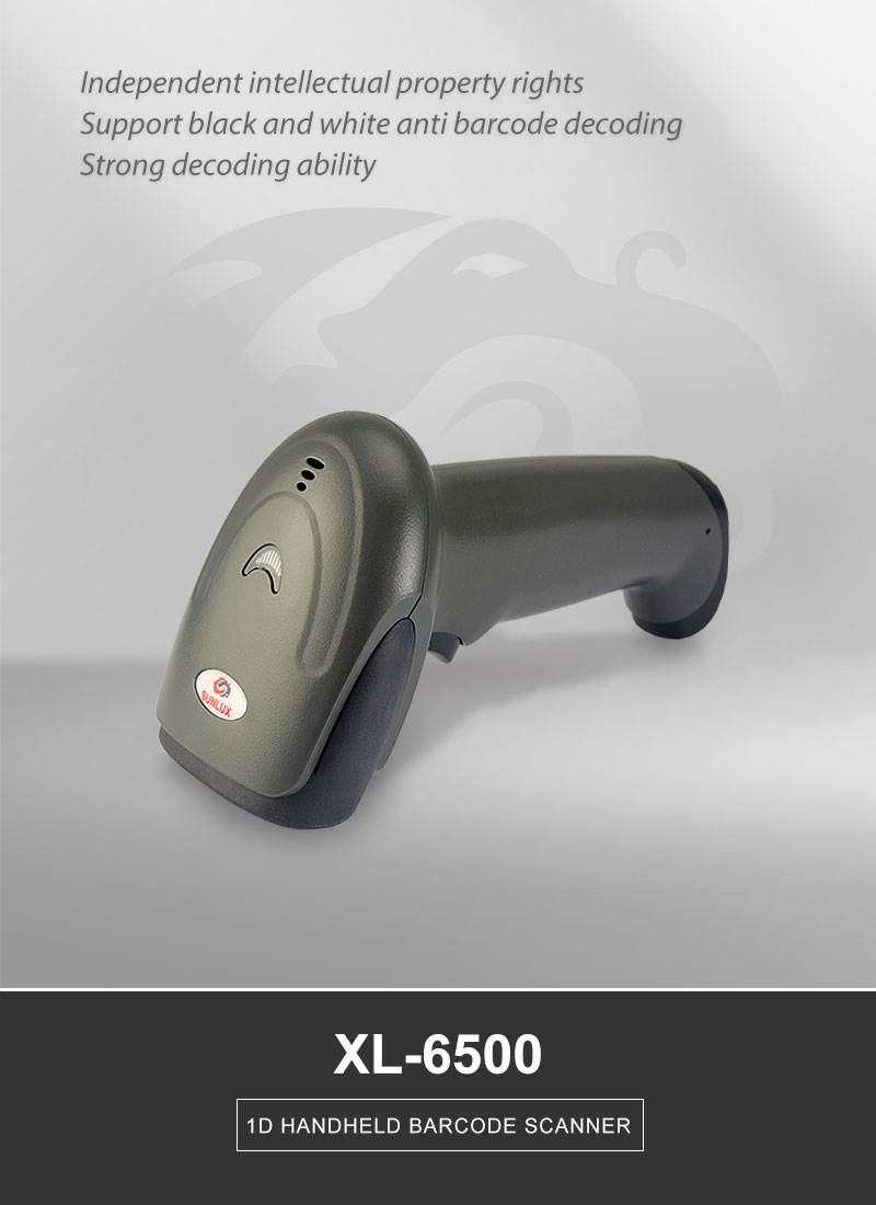 SUNLUX XL-6500 1D HANDHELD LASER BARCODE SCANNER