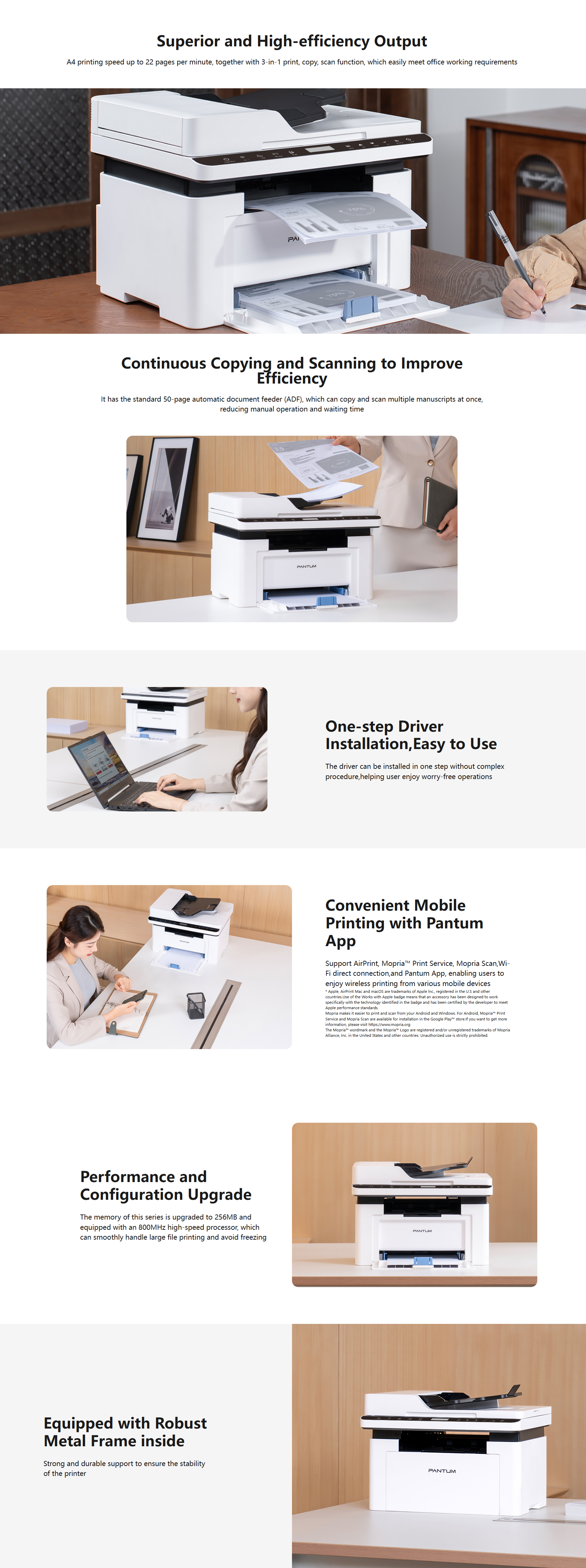 PANTUM BM2310AW Multifunction Mono Laser Printer with ADF