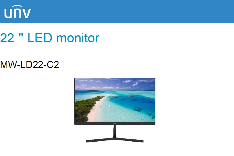 UNV MW-LD22-C2 22" LED monitor